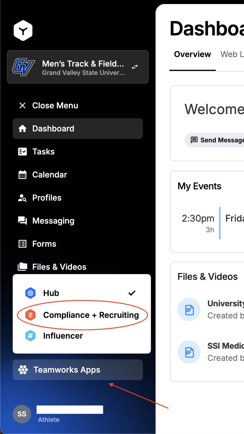 Teamworks Hub (Old) - Athletic Compliance - Grand Valley State University